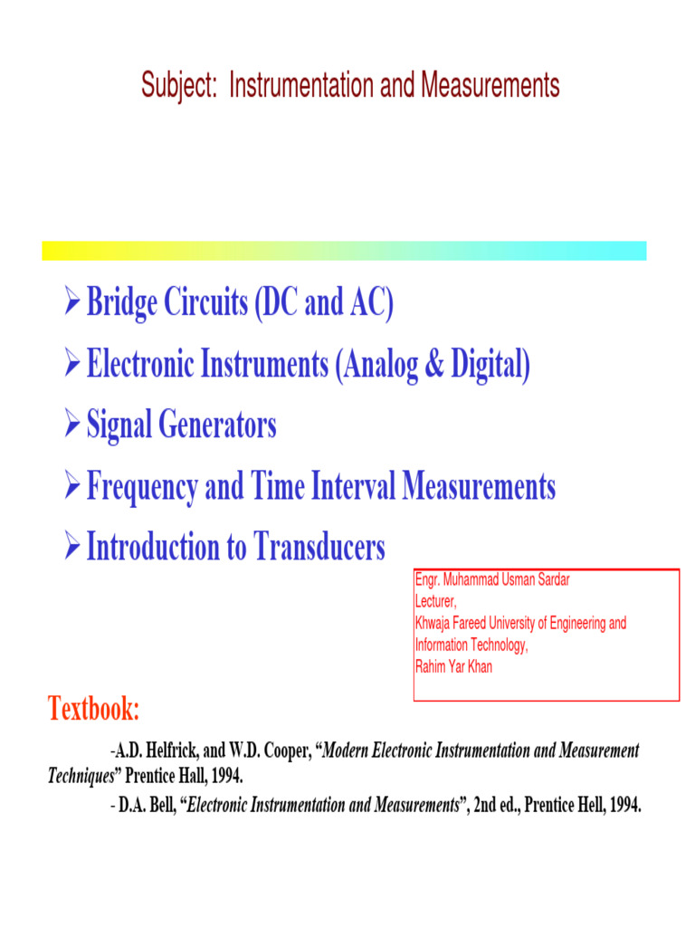 Lecture 06 - Bridge | PDF | Inductor | Capacitor