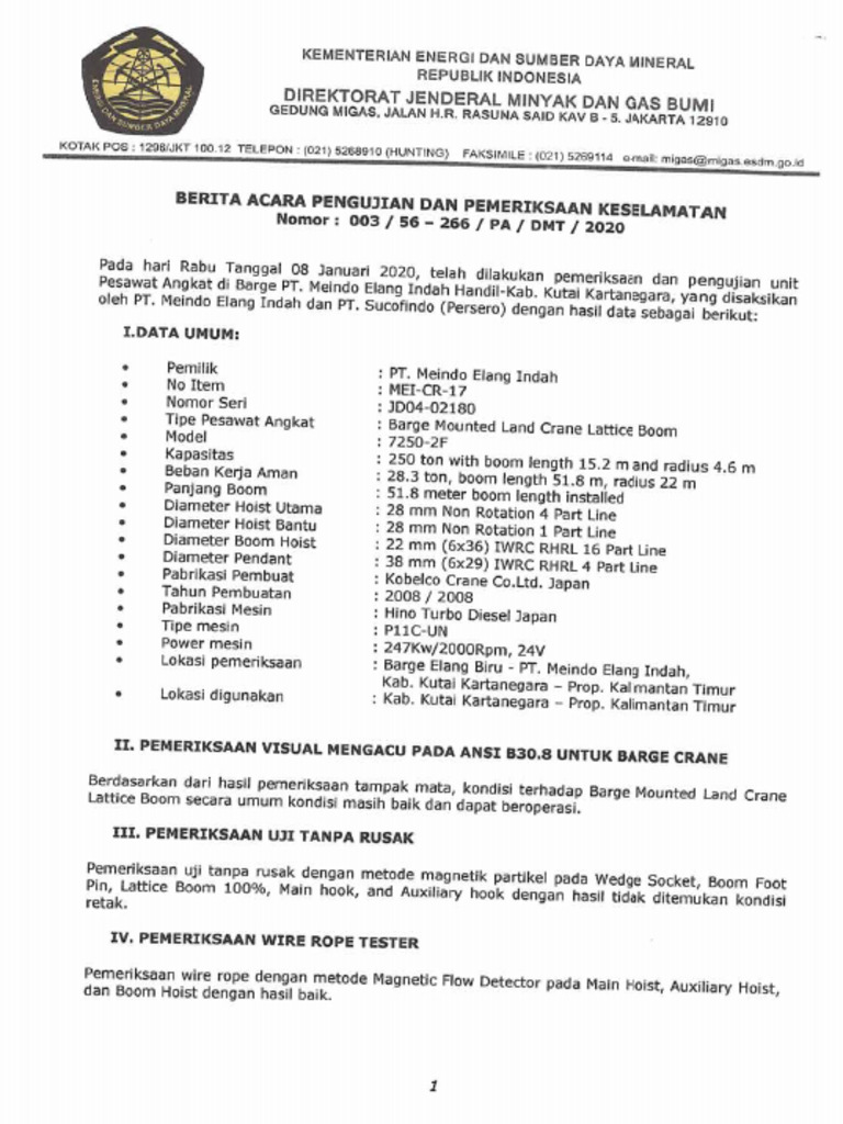 Certificate Migas Mei-Cr-17 (07.01.2024) | PDF