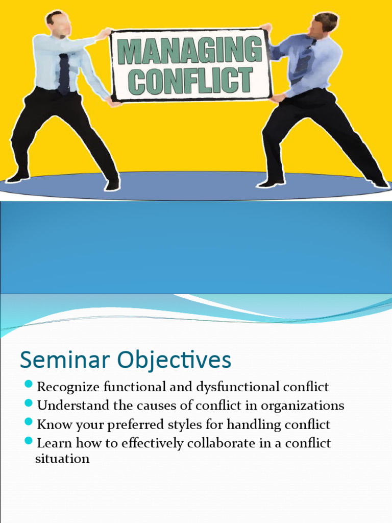 Conflict Management | PDF | Negotiation | Bargaining