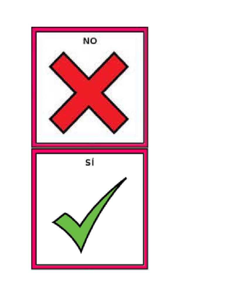 Picto Si - No | PDF