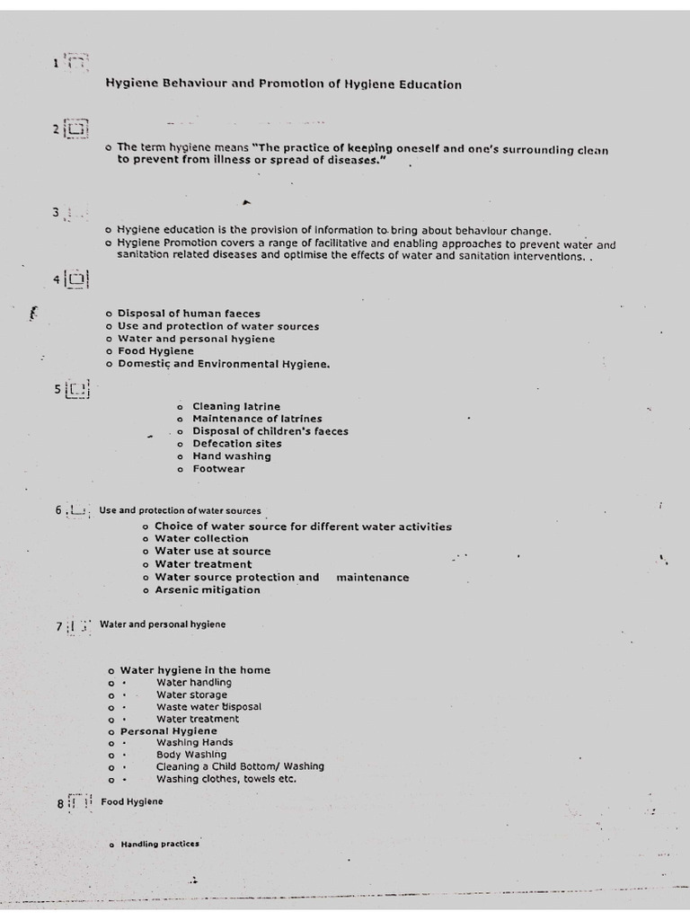 Hygiene | PDF