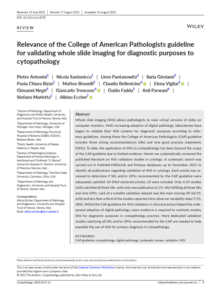Cyt 34 5 | PDF | Pathology | Cytopathology