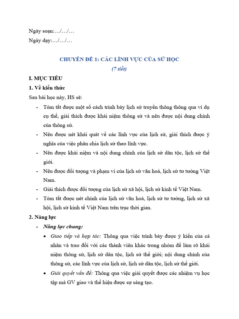 Chuyen de Lich Su 10 | PDF