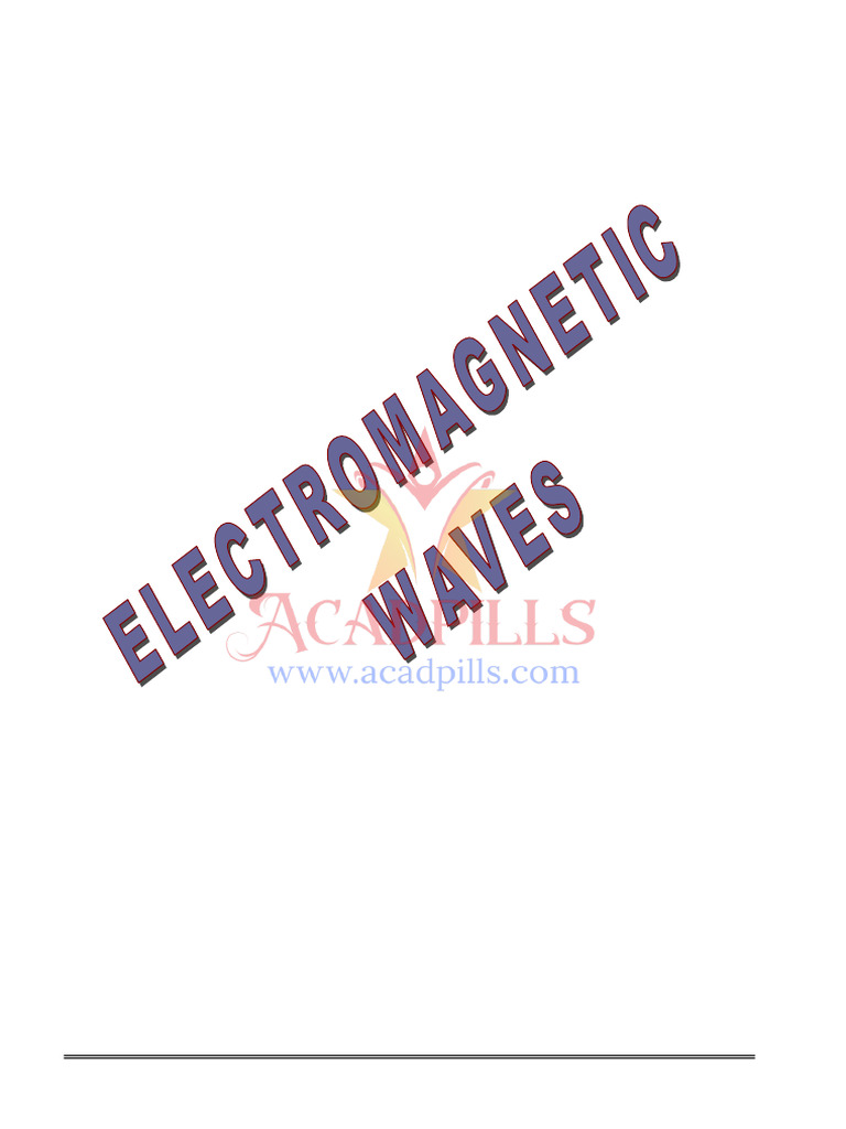 Electromagnetic Waves: Key Concepts & Formulas | PDF | Electromagnetic ...