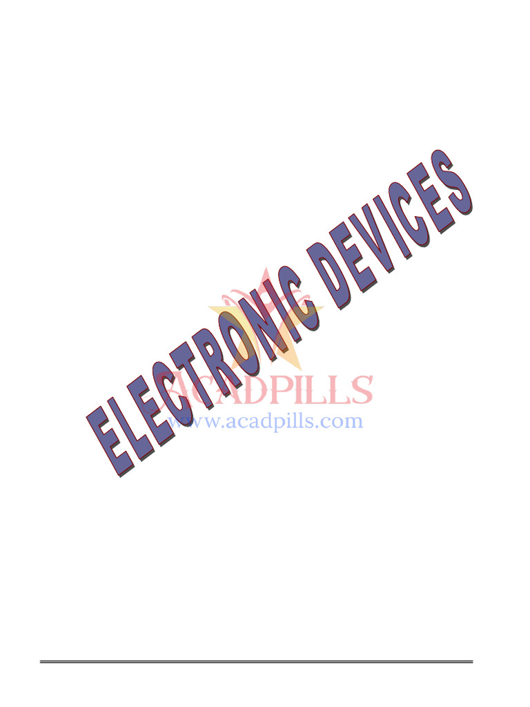 Electronic Devices Notes and Important Questions | PDF | P–N Junction ...