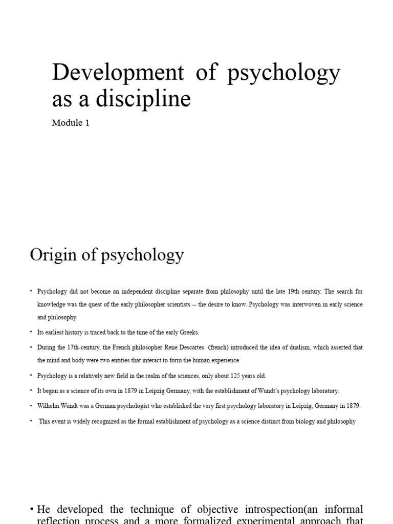 Module 1 Schools of Psychology | PDF | Psychology | Psychological Theories