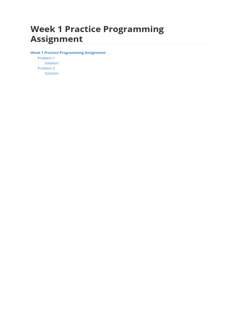 Week 1 Practice Programming Solution | PDF | Triangle | Mathematics