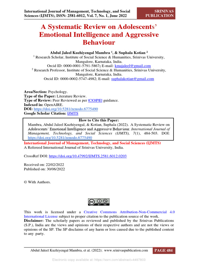 Emotional Intele | PDF | Emotional Intelligence | Aggression