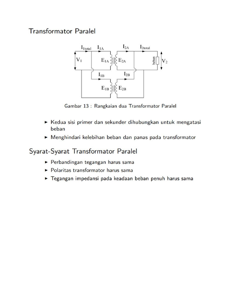 Pengaturan Tegangan, Kerja Paralel | PDF