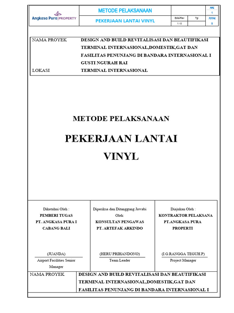 Metode Pemasangan Vinyl | PDF | Griya & Taman
