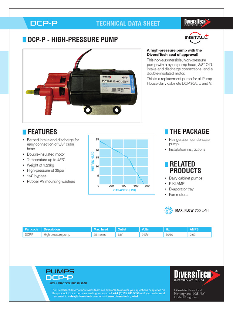 R DCP P TDS | PDF | Pump | Engineering Thermodynamics