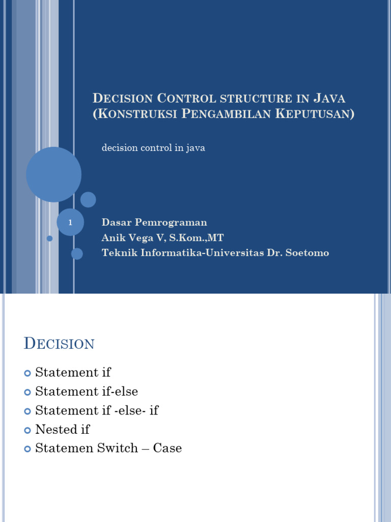 Decision Structure | PDF