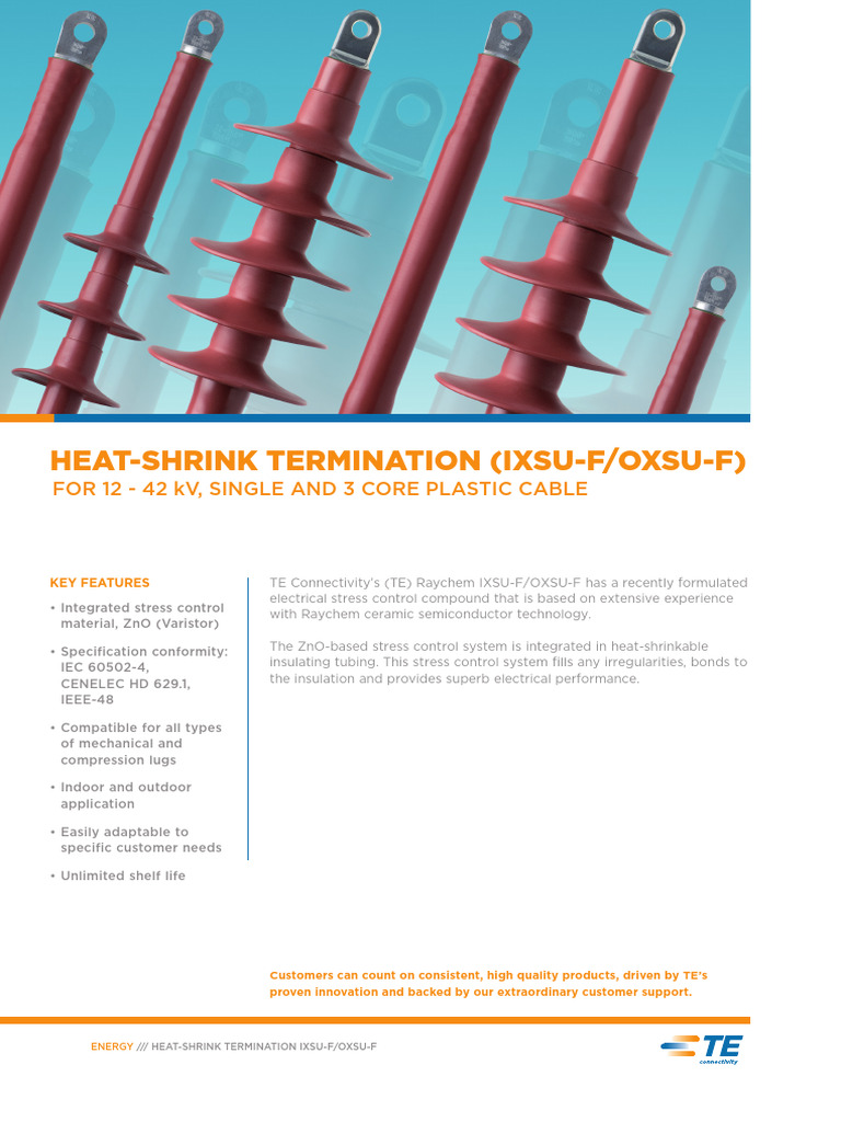 Raychem Ixsu-Oxsu 5-42 KV New Eng - DS - Epp-1684 - 1409 | PDF ...