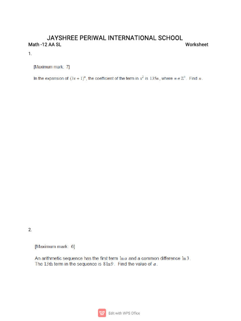 12 Aa SL Ws - 1 | PDF