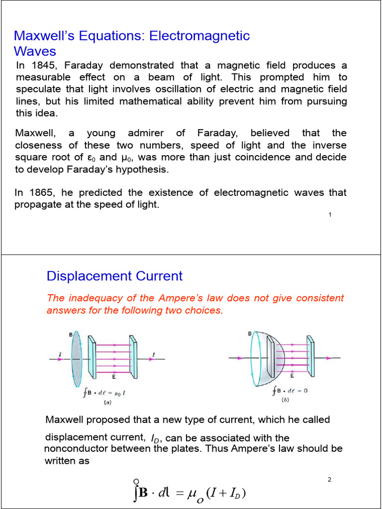 2 - Maxwell's Equations - Sks - 1 | PDF | Magnetic Field ...