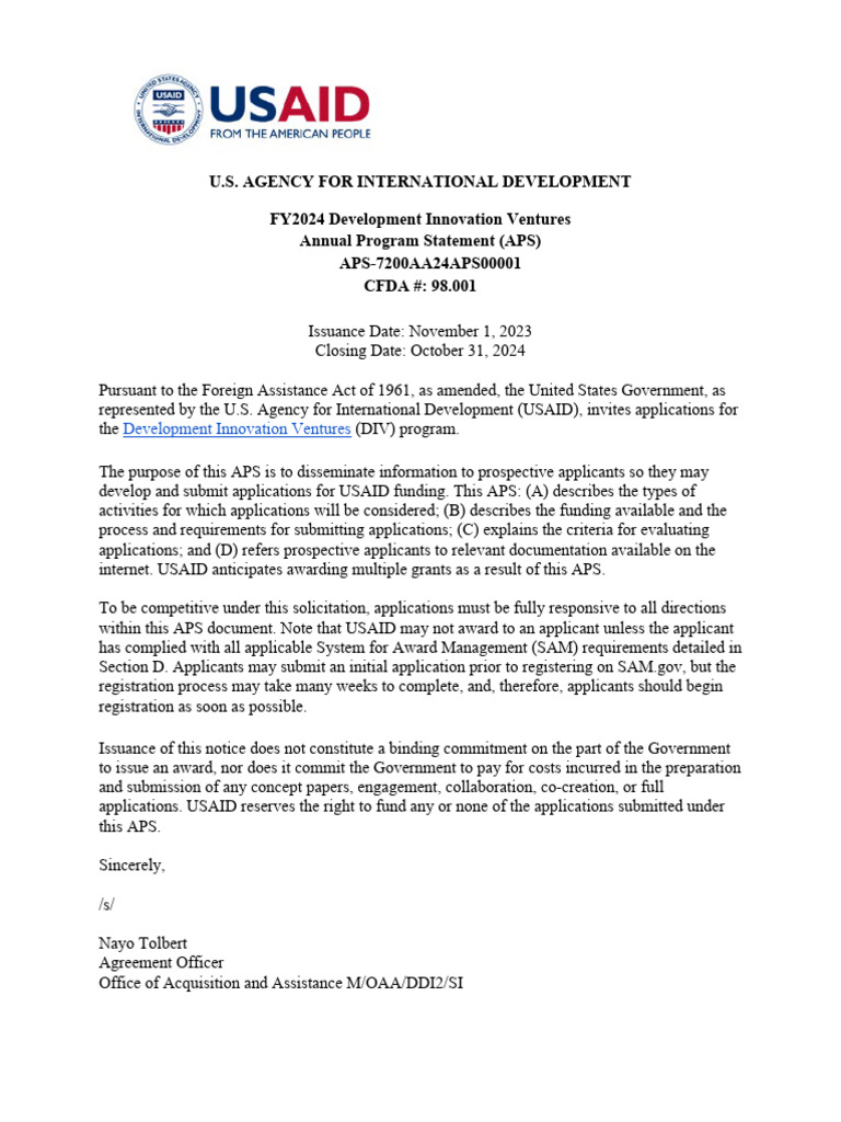 USAID | Download Free PDF | Innovation | United States Agency For ...