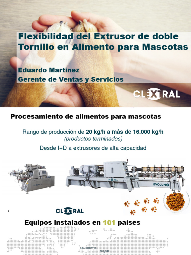 CLEXTRAL - Flexibilidad Del Extrusor de Doble Tornillo en Alimento para ...