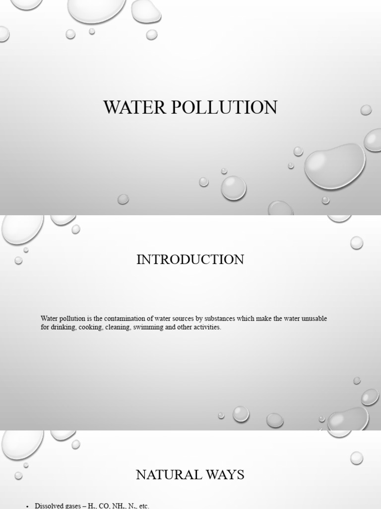 Water Pollution | PDF | Sodium Carbonate | Water Pollution