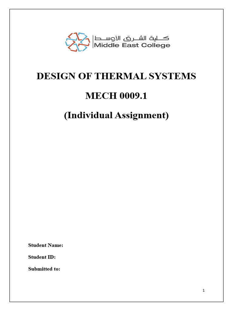 Thermal Systems Design Guide | PDF | Heat Transfer | Heat Exchanger