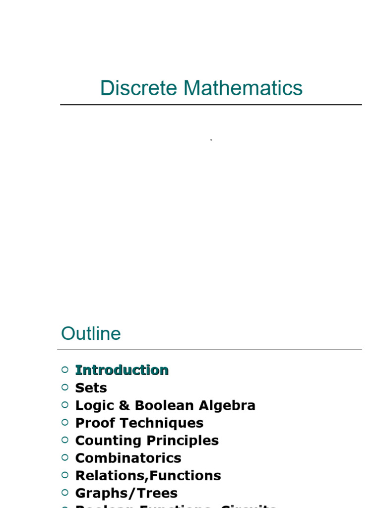 Lecture 1 | PDF | Set (Mathematics) | Discrete Mathematics
