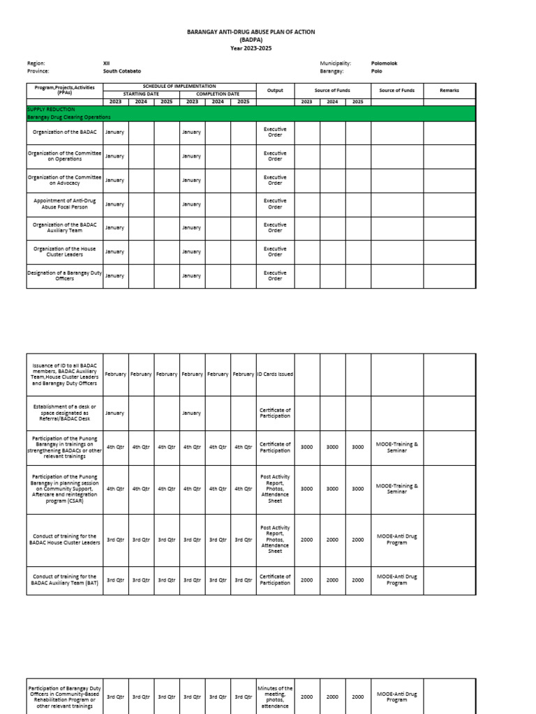 Badpa 2023-2025 | PDF