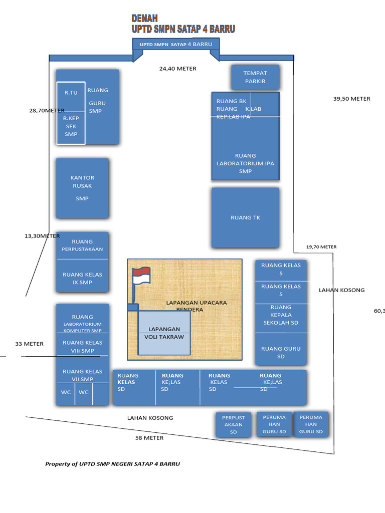 Denah SMPN Satap 4 Barru 2022 | PDF