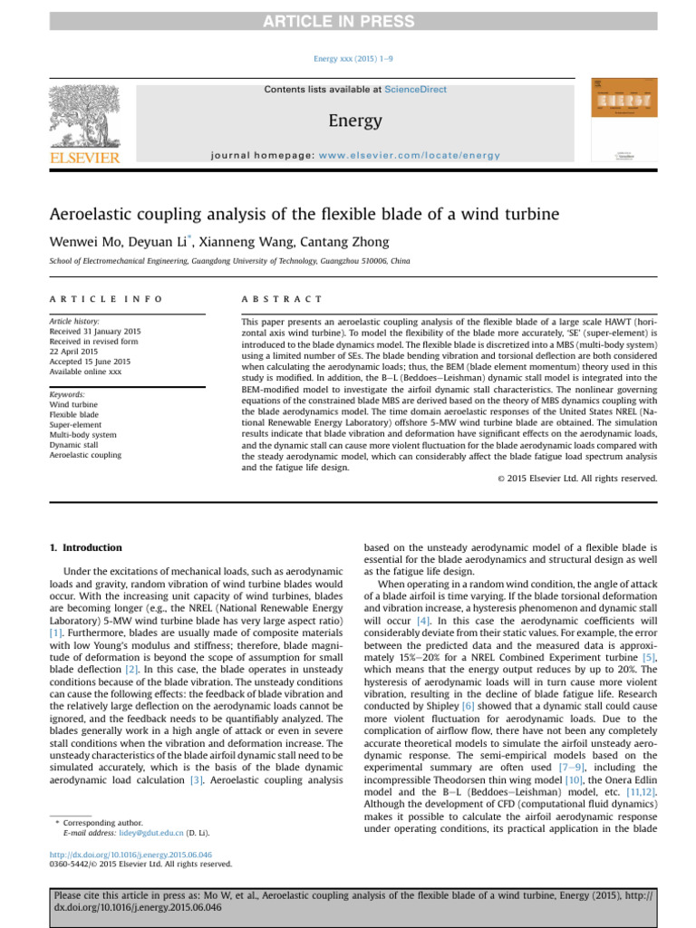 Aeroelastic Coupling Analysis of The Fle | PDF | Lift (Force) | Airfoil