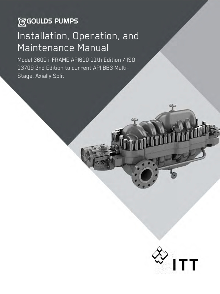 Installation and Operations Manual Goulds Pumps | PDF | Pump | Hazards