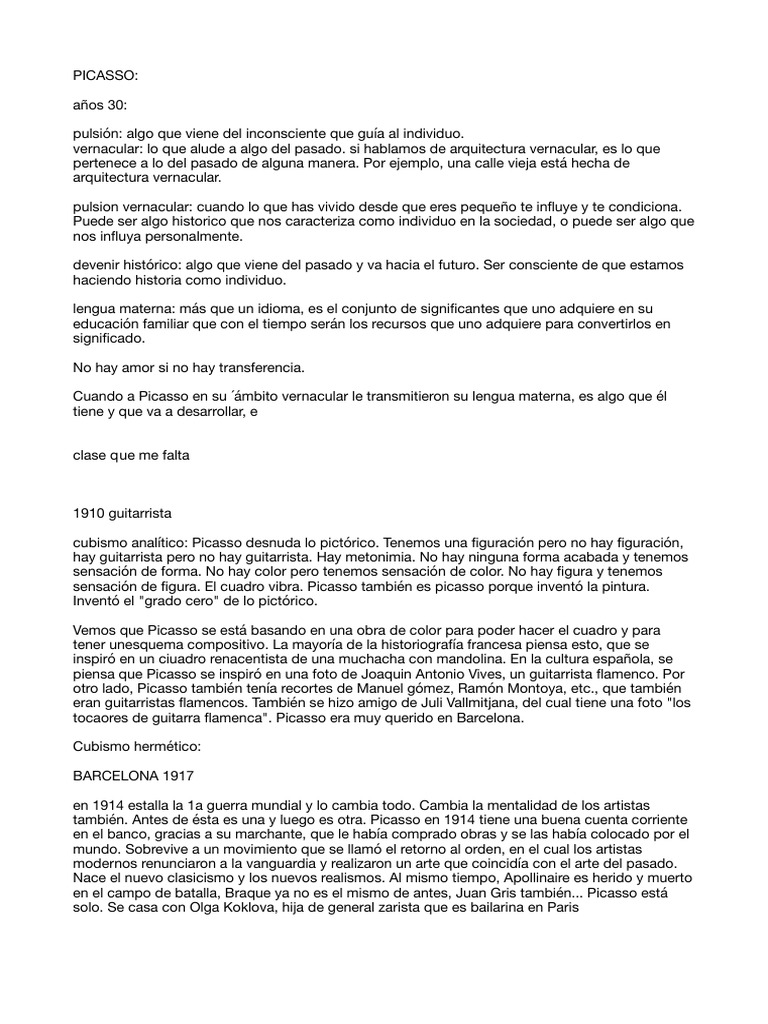 Picasso | PDF | Pablo Picasso | Cubismo