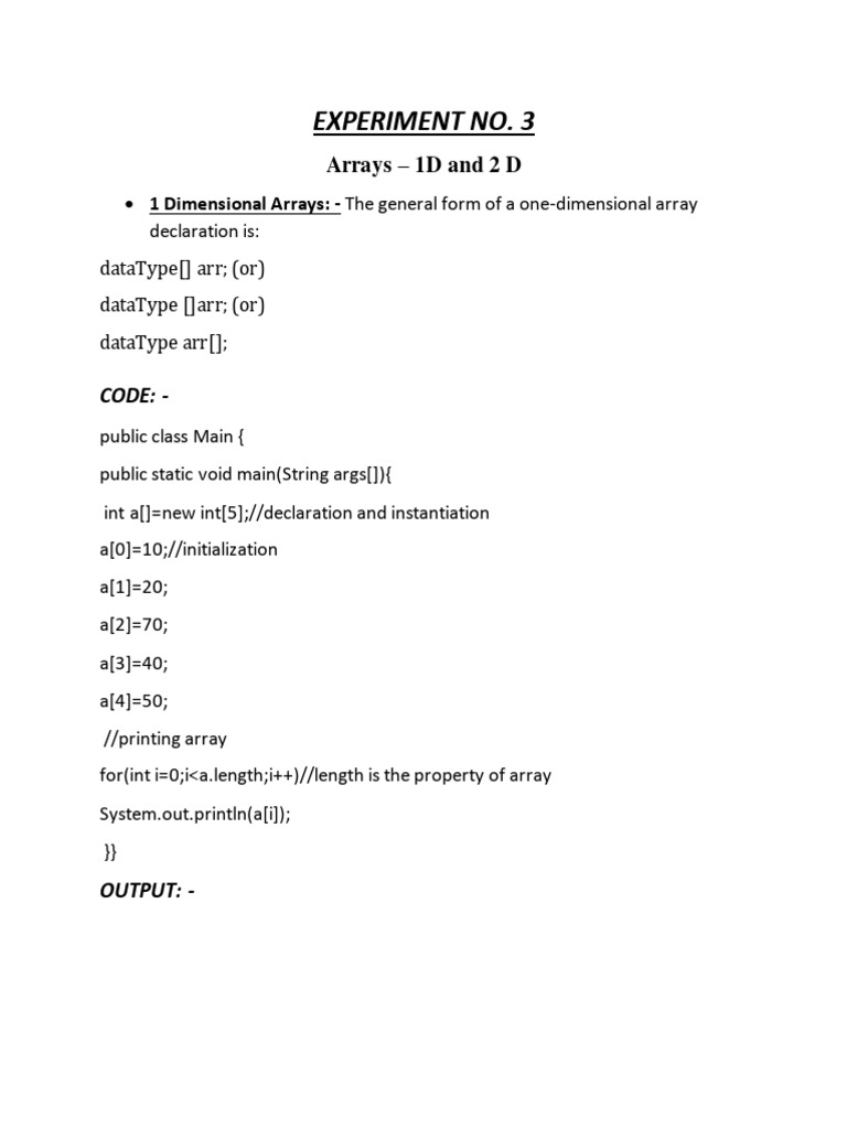 Java experiment 3 | PDF