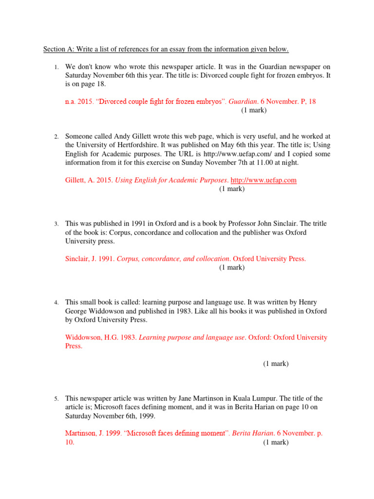 Sample Question - Bibliography Assignment | PDF | Written Communication ...