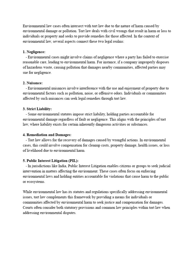 Tort law cases | PDF | Tort | Negligence