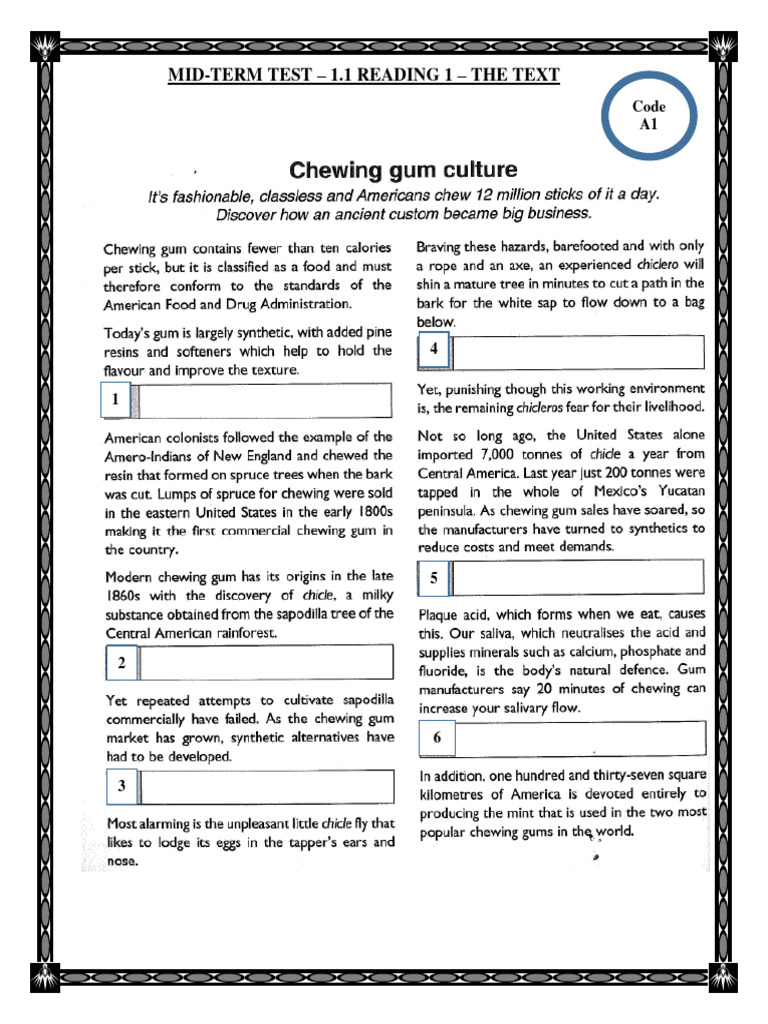 Đề thi R W 4 Reading 1 A1 | PDF