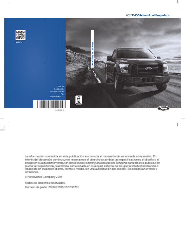 2017 Ford F150 Owners Manual Version 2 Om ES MX 01 2017 | Descargar ...