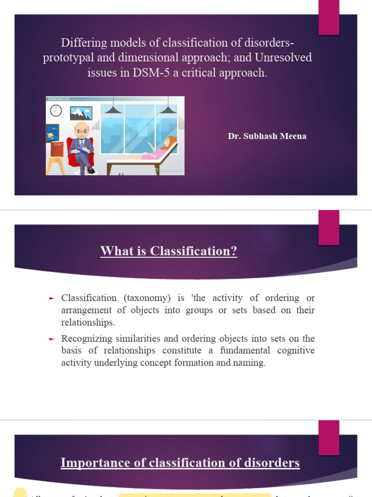 Models of Classification | PDF | Mental Disorder | Diagnostic And ...