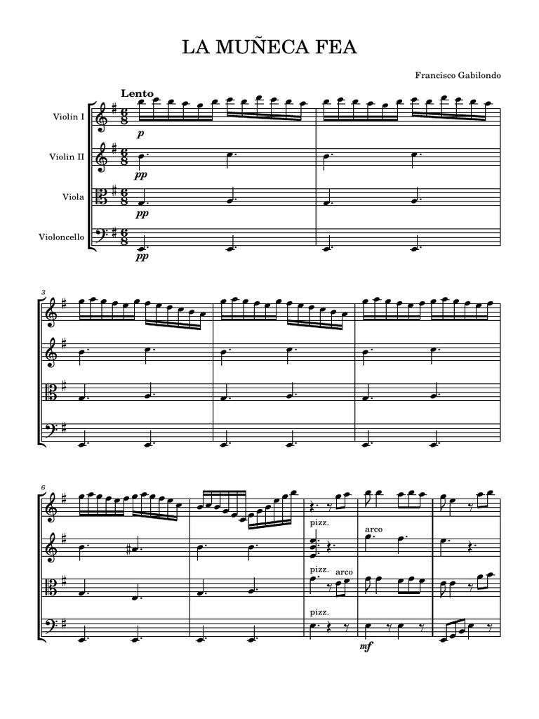 La Muñeca Fea | PDF | Chordophones | Bowed Instruments