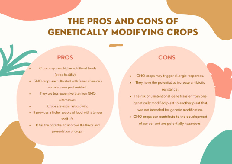 The Pros and Cons of Genetically Modifying Crops | PDF | Wellness