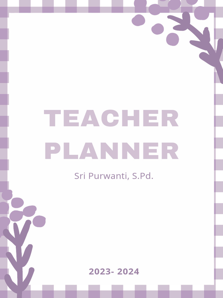 Colorful Floral Teacher Planner | PDF