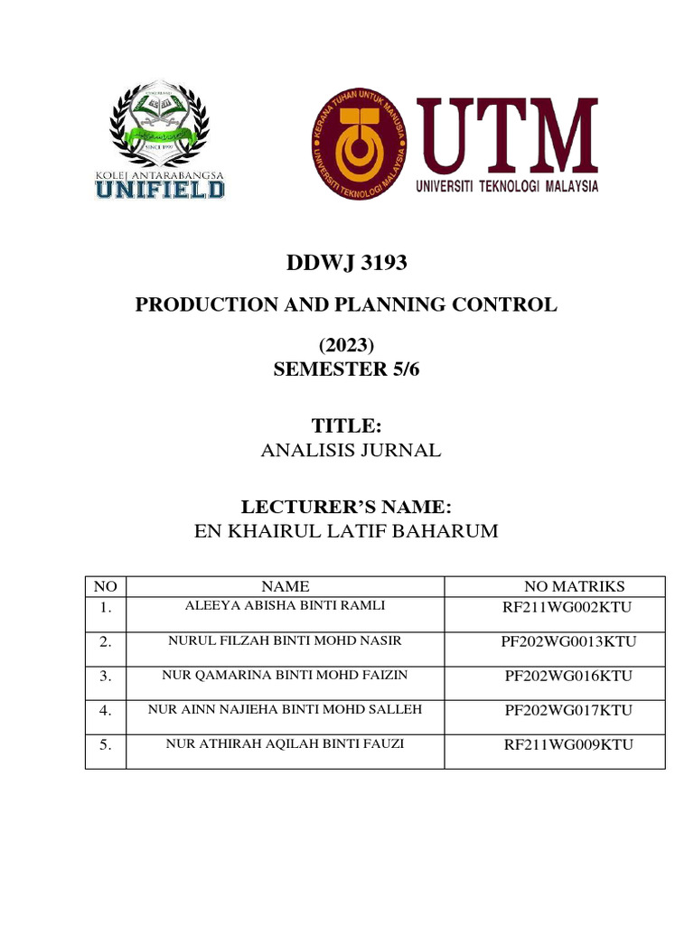 PPC Assigment (Group Assignment) | PDF