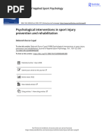Integrated Model of Sport Injury Response | PDF | Self Efficacy ...