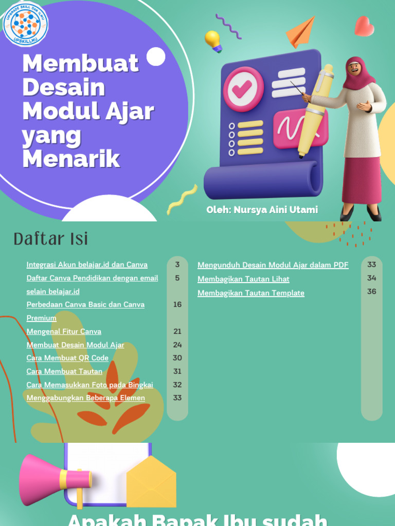 Membuat Desain Modul Ajar Yang Menarik | PDF