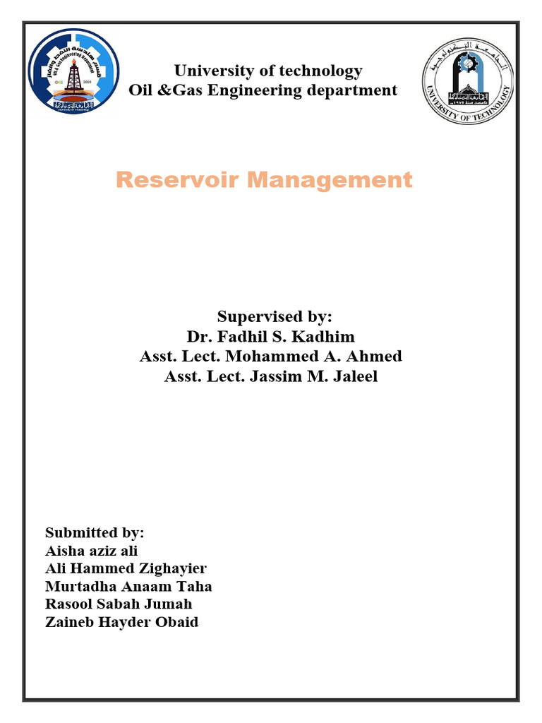 Reservoir Management | PDF | Petroleum Reservoir