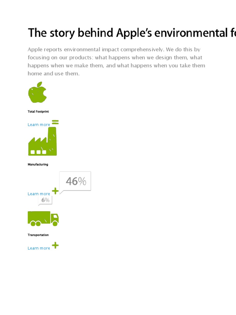 Apple Reports Environmental Impact Comprehensively | PDF | Carbon ...