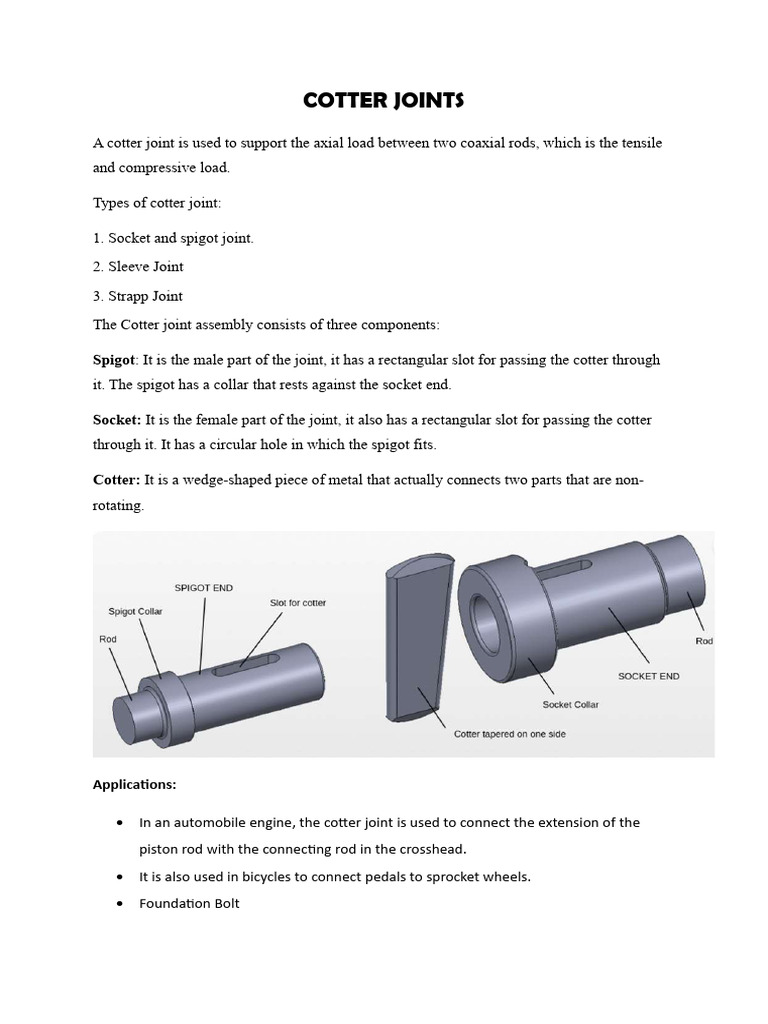 Cotter joint | PDF