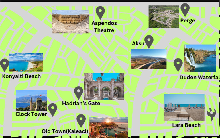 Antalya Tourist Attractions Map | PDF