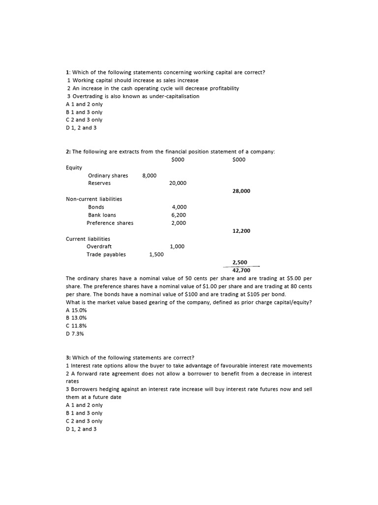 Past Question Collection Question Before June 20 | PDF | Interest ...