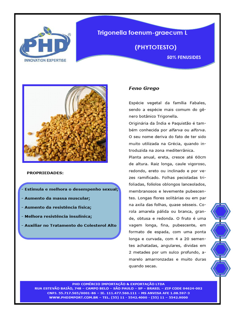 Feno Grego | PDF | Testosterona | Diabetes