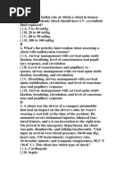 GCS NCLEX Quiz for Nursing Students | PDF | Traumatic Brain Injury | Coma