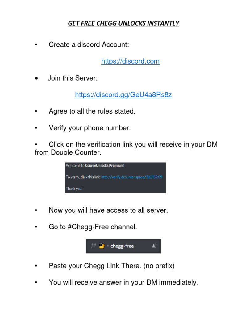 FREE CHEGG Guidelines | PDF