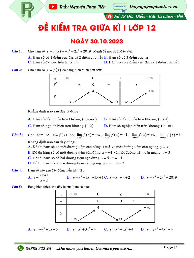 12 - Gki - Minh Khai 2019 - BT - Ok | PDF
